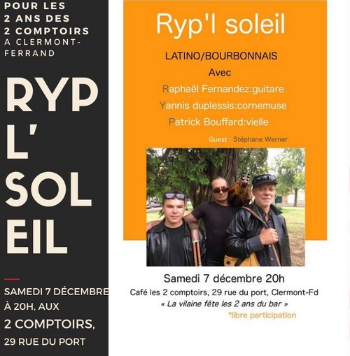 Ryp'L Soleil aux 2 Comptoirs à Clermont-Fd | Oukonva