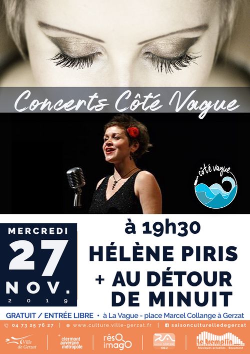 Hélène Piris + Au Détour de Minuit à La Vague à Gerzat | Oukonva