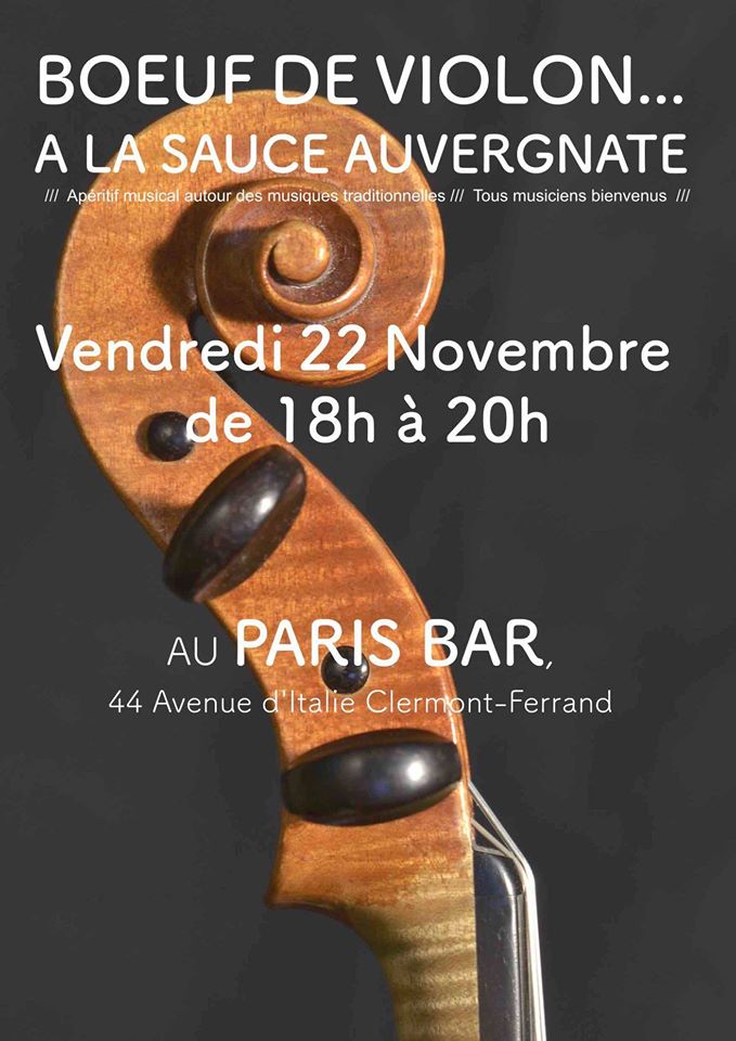 Boeuf de violon... au Paris Bar à Clermont-Fd | Oukonva