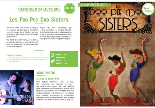 Les Poo Pee Doo Sisters + Les Cogne-Trottoirs à L’Avan.C à Royat | Oukonva
