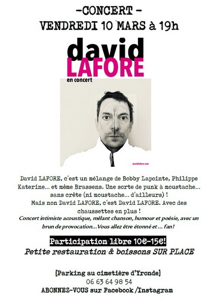 David Lafore à la Guinguette Folle Allier à Yronde-et-Buron | Oukonva