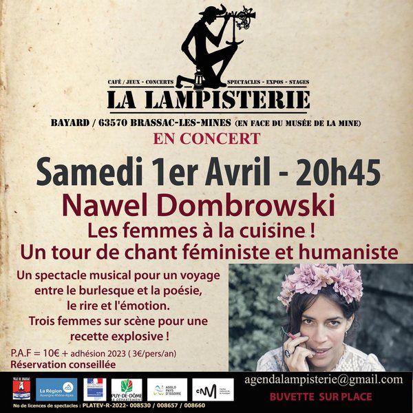 Nawel Dombrowsky à La Lampisterie à Brassac-les-Mines | Oukonva
