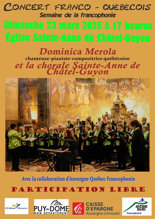 Dominica Merola + Chorale Sainte-Anne à l' Église Sainte-Anne à Châtel ...